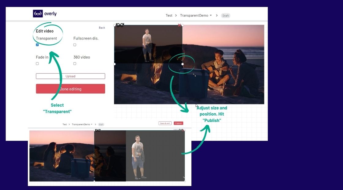 How to create a transparent video your AR project