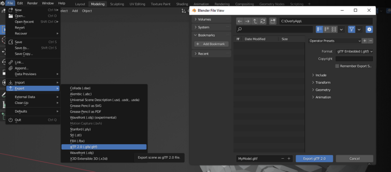 How to create 3D content in Blender for mobile AR - Overly