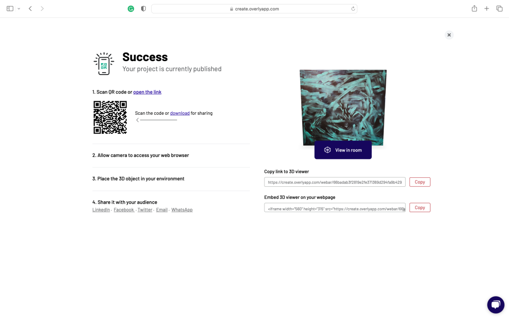 How to market art online using augmented reality - Overly